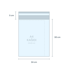 Cepsiz Gri Kargo Poşeti 24x30+5 cm - 100 Adet – GoodPack