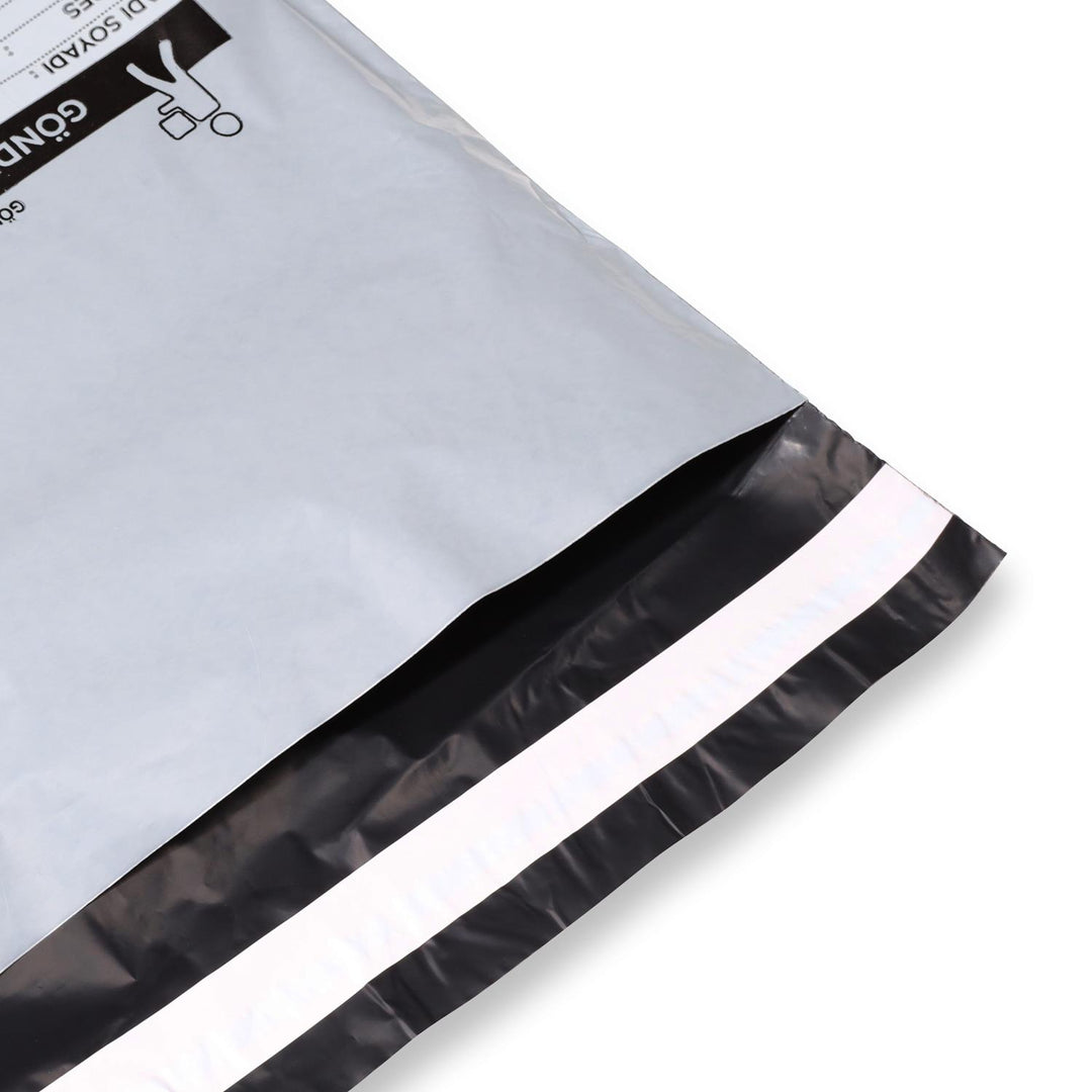 Cepsiz Gri Kargo Poşeti 24x30+5 cm - 100 Adet – GoodPack
